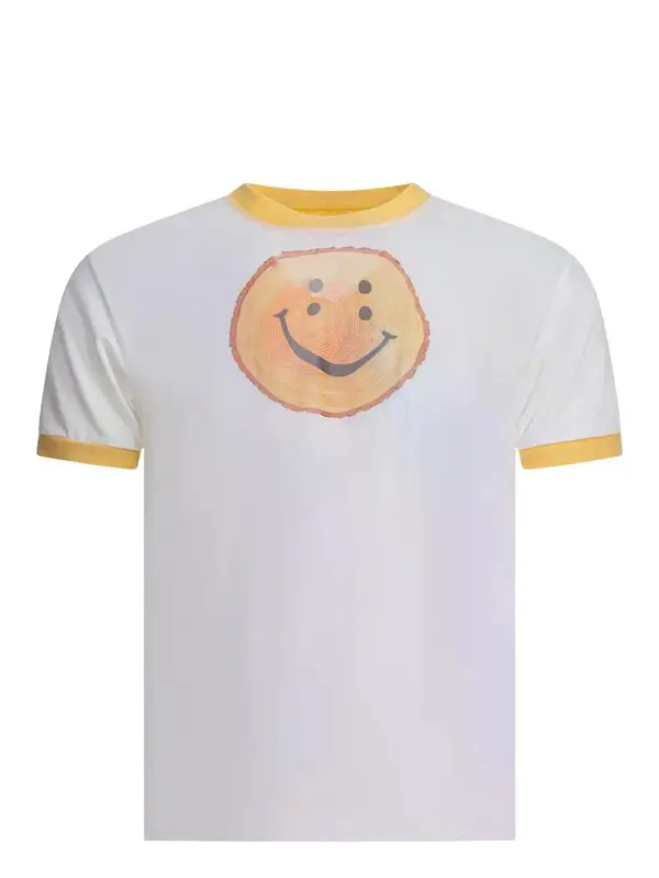 Kapital Smiley-face Crew-neck T-shirt - White