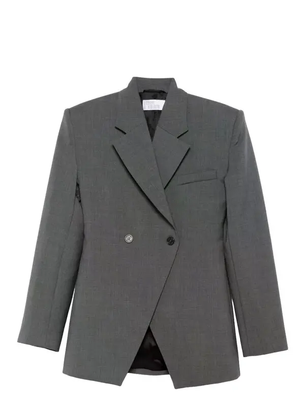 Giuseppe Di Morabito Asymmetrical Double-breasted Jacket - Grey