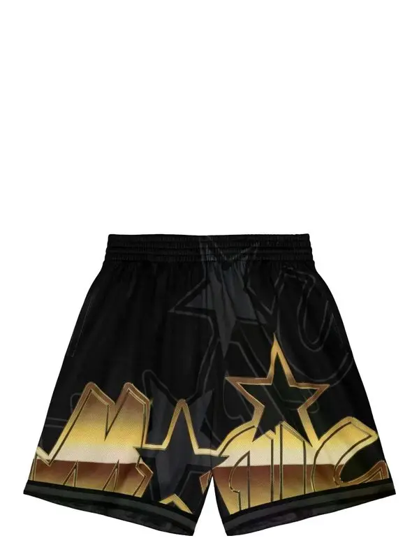 Mitchell & Ness Nba Orlando Magic Big Face 4.0 Fashion Shorts - Black