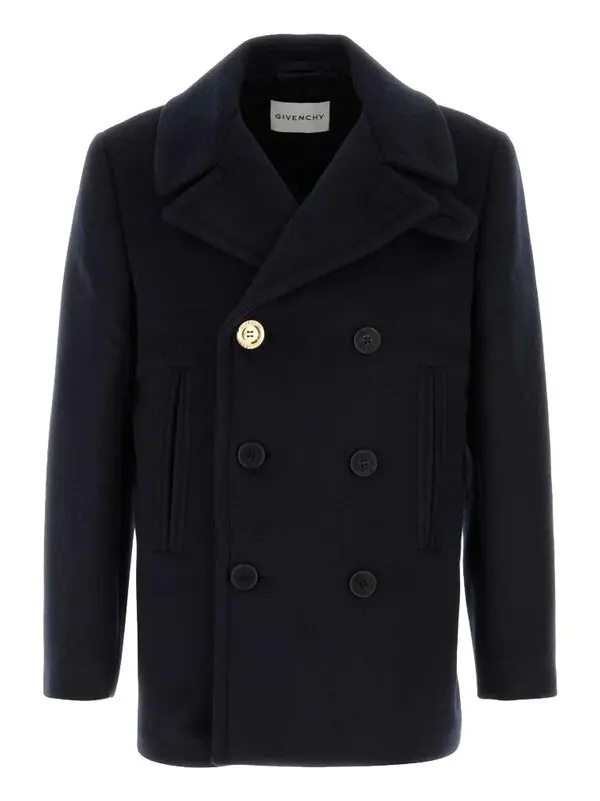 Givenchy Big Lapel Caban - Darkblue