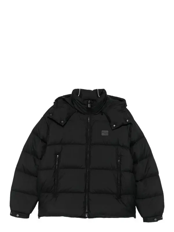 Emporio Armani Nylon Short Down Jacket - Black