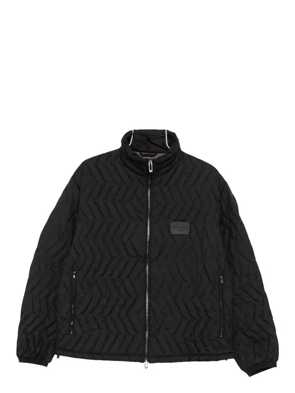 Emporio Armani Quilted Down Jacket - Black