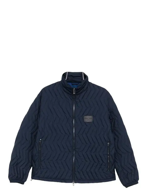 Emporio Armani Quilted Down Jacket - Blue