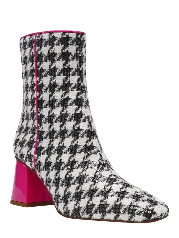 Betsey Johnson Stevie Bootie - Houndstooth