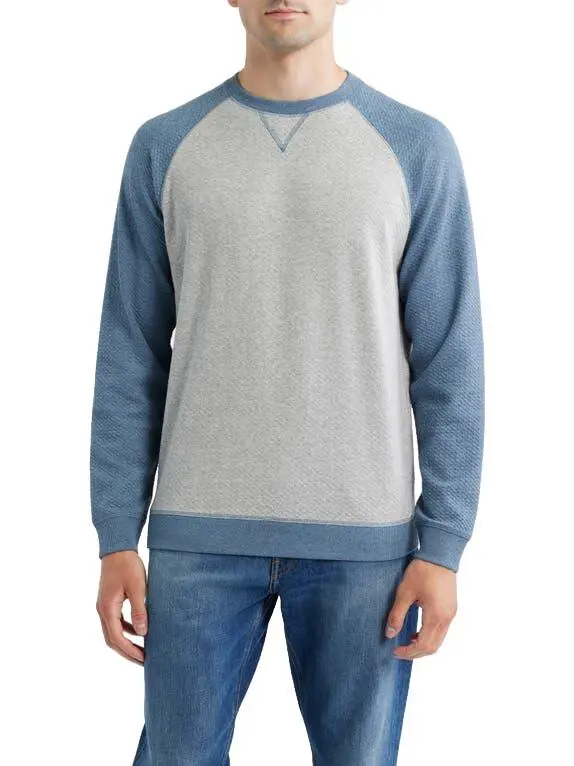 Johnnie-o Weyburn Textured Sweatshirt - Light Gray