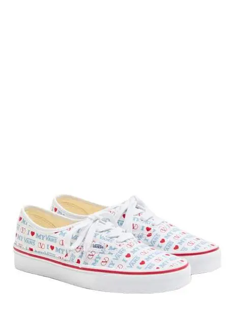 Valentino Garavani X Vans Authentic Low Top Sneakers - Bianco/rouge/atlantique