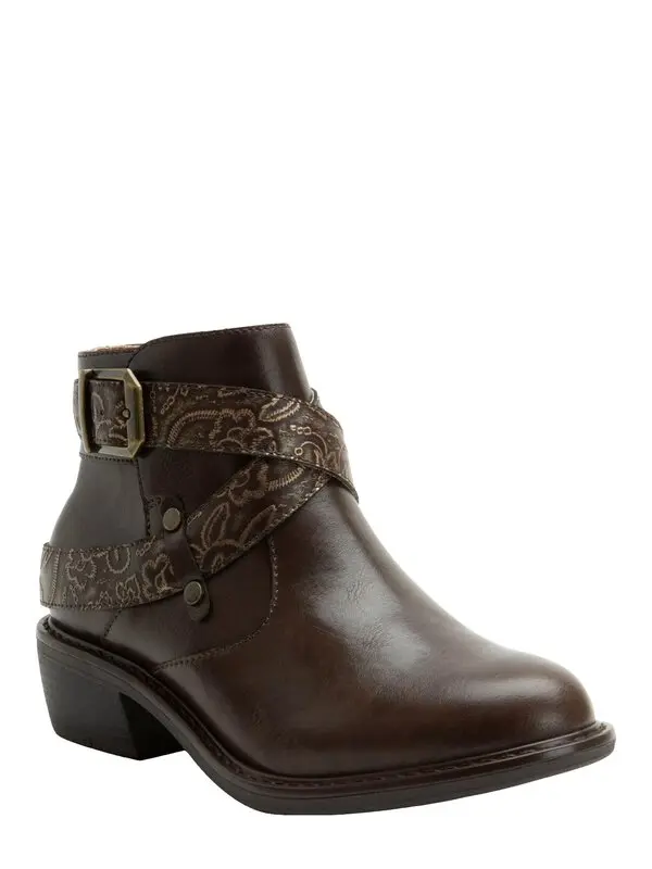 ALEGRIA BY PG LITE Millie Bootie - Embroider Me Brown