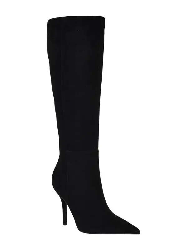 Nine West Pointed Toe Knee High Boots - Black 001