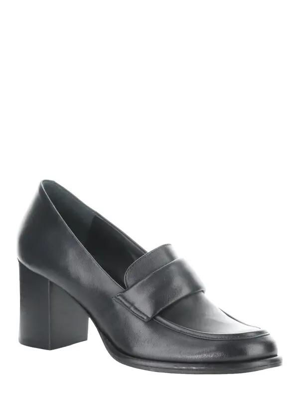 Fly London Leather Loafer Pumps - 003 Black