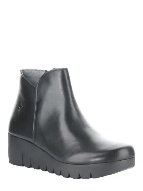 Fly London Vang Wedge Bootie - 000 Black