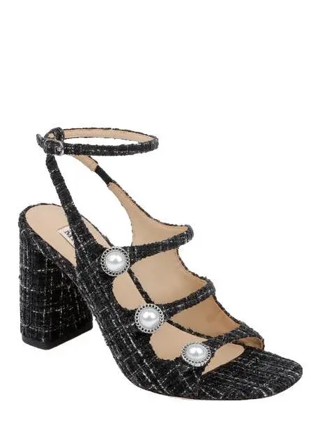 Badgley Mischka Vella Ankle Strap Sandal - Black Multi