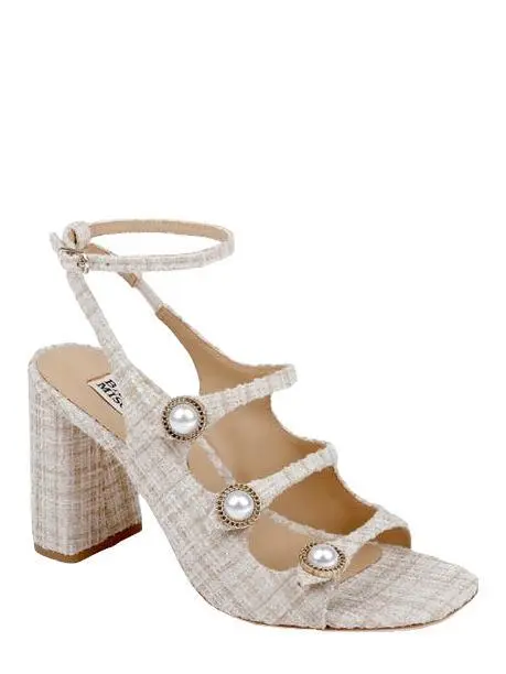 Badgley Mischka Vella Ankle Strap Sandal - Cream Multi