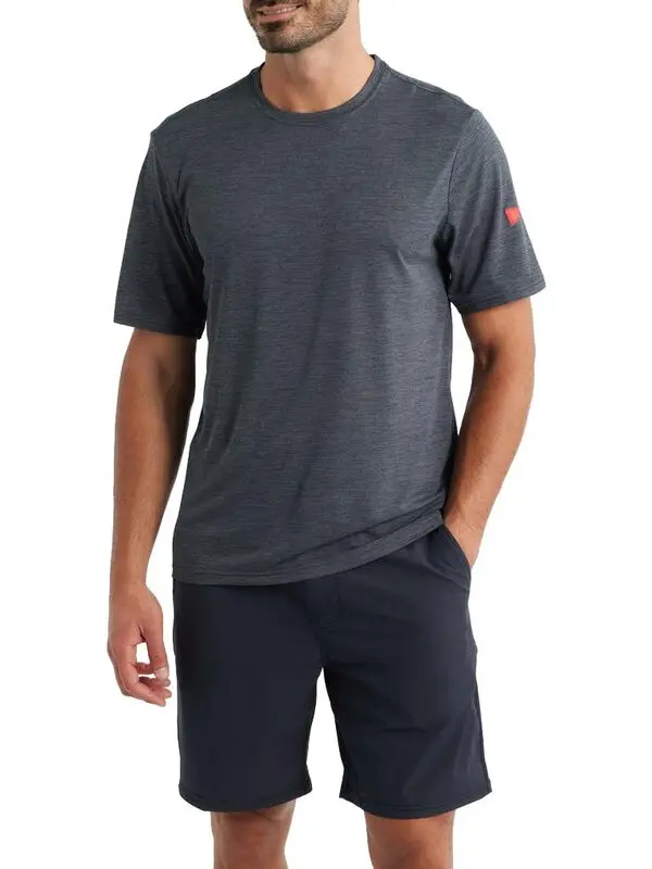 FLORENCE Airtex Performance T-shirt - Heather Charcoal