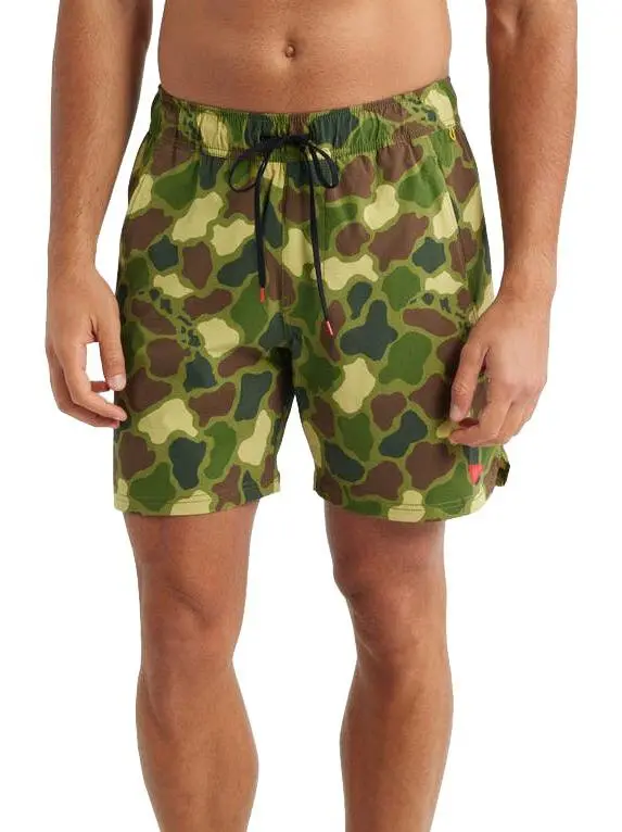 FLORENCE All-purpose Cordura Water Repellent Hybrid Shorts - Tropic Green Camo