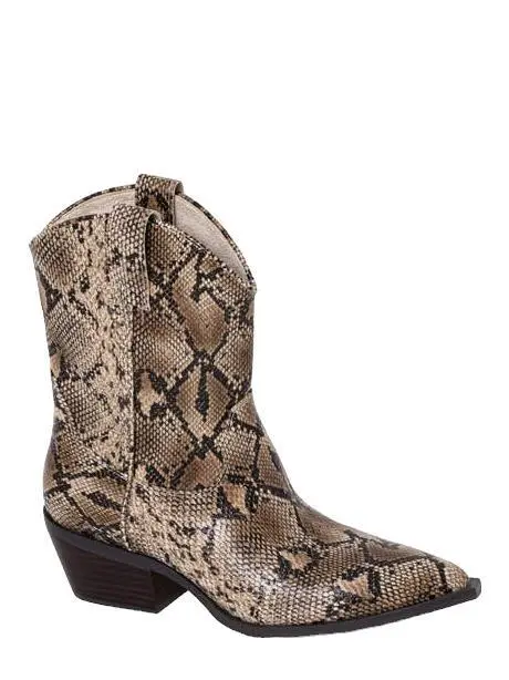 SHU SHOP Zouzou Western Boots - Natural Snake