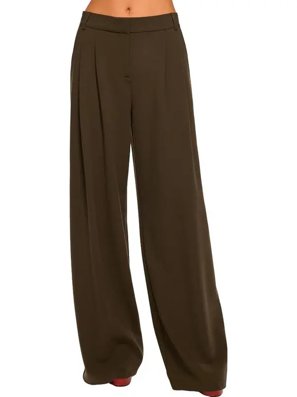 Ramy Brook Leslie Wide-leg Trousers - Deep Olive