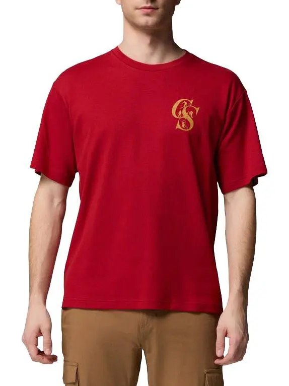 Columbia Csc Heritage Graphic T-shirt - Red Dahlia Heritage Mini