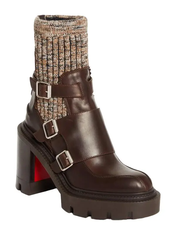 CHRISTIAN LOUBOUTIN Cortinetta Chelsea Boot - Version Cafe