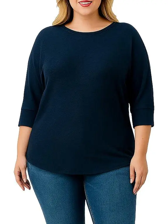 STANDARDS & PRACTICES Dolman Sleeve Knit Top - Navy