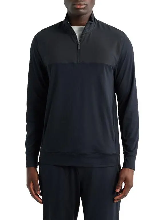 Zella Quarter Zip Pullover - Black Caviar
