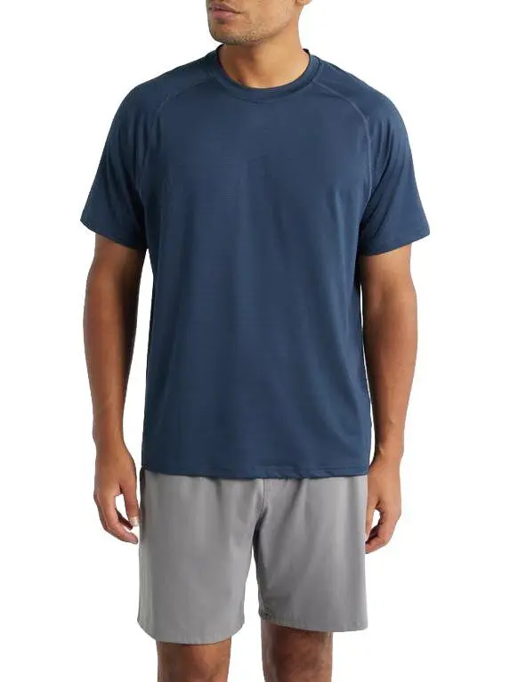 Zella Perforated Training T-shirt - Navy Eclipse