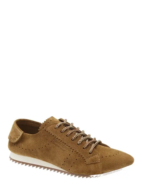PEDRO GARCIA Celin Lace Up Suede Sneakers - Alpaca