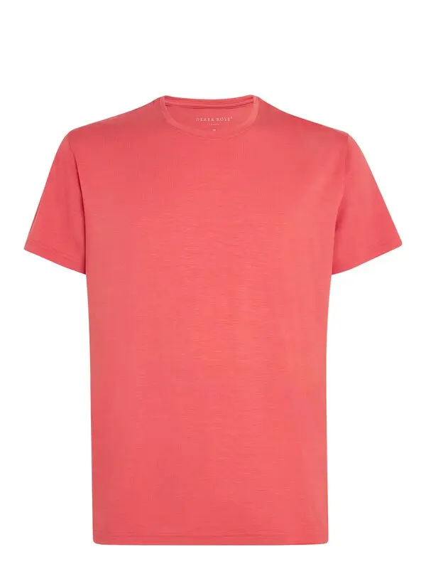Derek Rose Micromodal T-shirt - Red