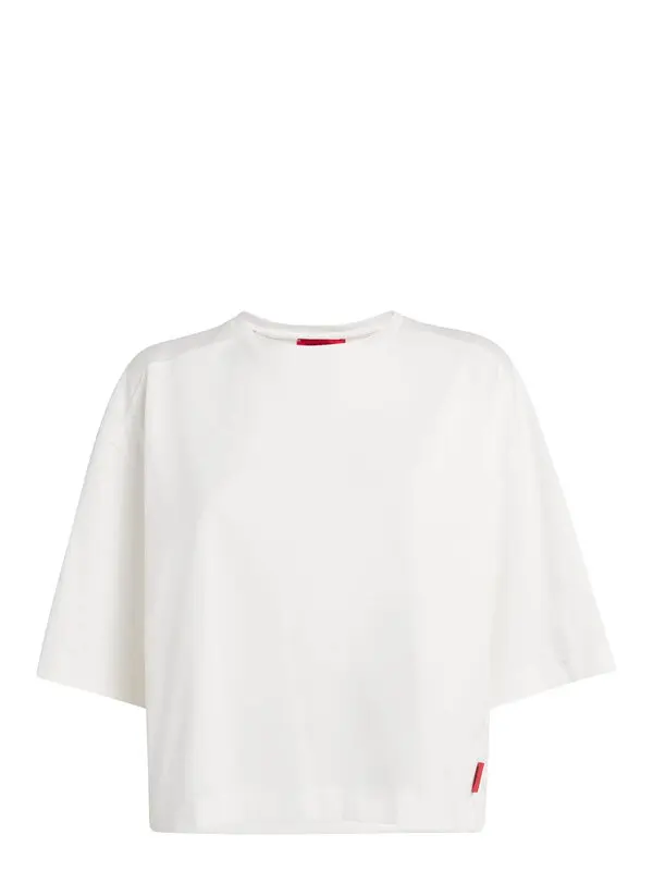 Max & Co. Cotton Cropped T-shirt - White