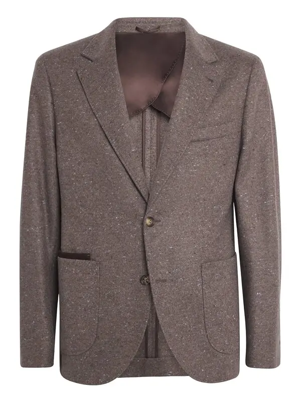 BRETT JOHNSON Cashmere Tweed Blazer - Grey