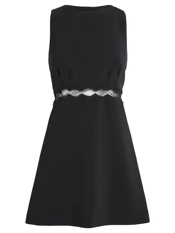 Claudie Pierlot Lace-trim Mini Dress - Black