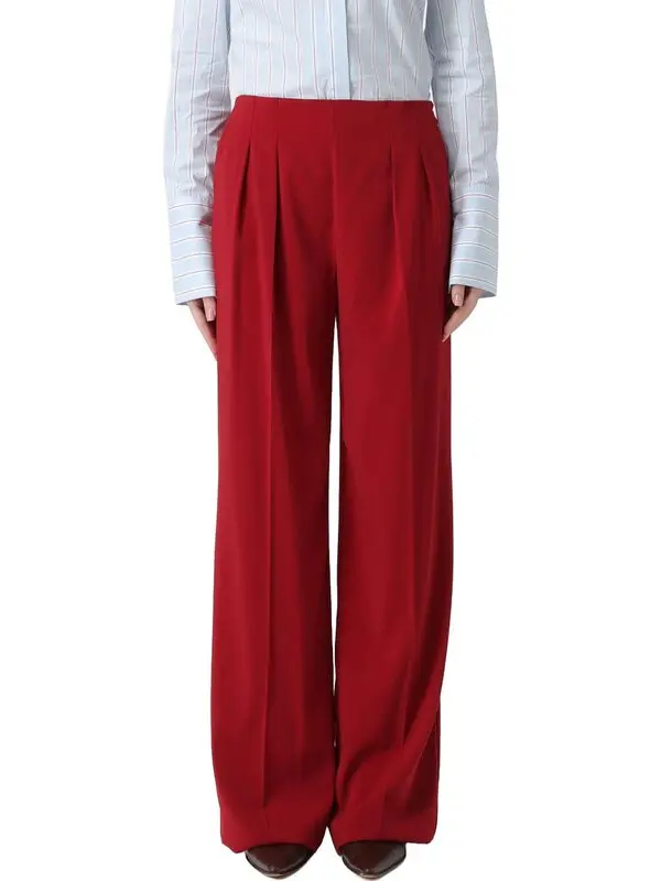 Patrizia Pepe Wide Leg Trousers - Red