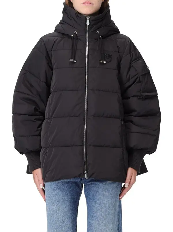 Pinko Quilted Puffer Jacket - Black