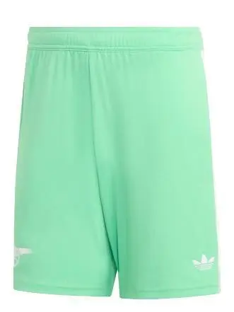 Adidas Arsenal 25/26 Third Goalkeeper Shorts - Semi Screaming Green White