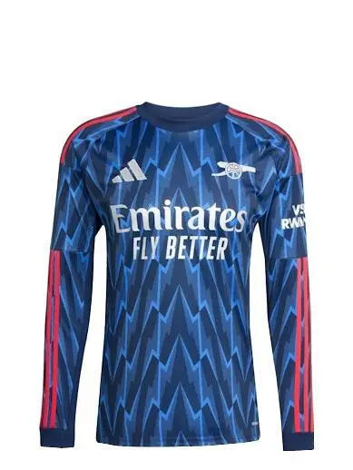 Adidas Arsenal 25/26 Long Sleeve Away Jersey - Night Indigo Grey Two