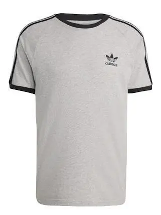 Adidas Adicolor Classics 3stripes Tee Shirt - Medium Grey Heather Black