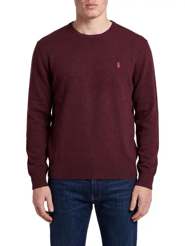 Polo Ralph Lauren Crew Neck Sweater - Burgundy
