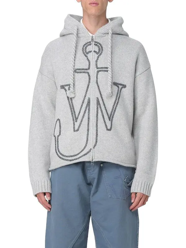 JW Anderson Zip-up Sweater - Grey