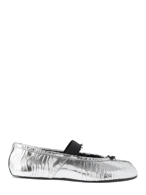 MAISON MARGIELA Tabi Split-toe Ballet Flats - Silver