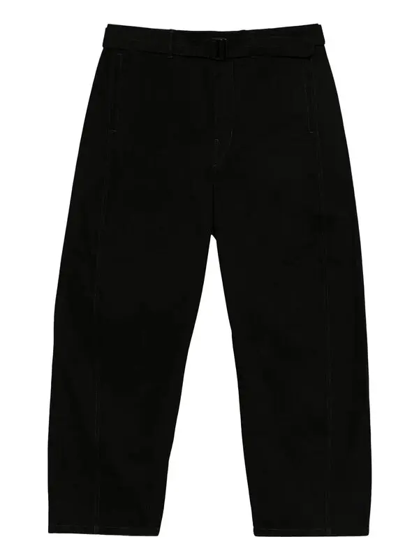 LEMAIRE Twisted Belted Trousers - Black