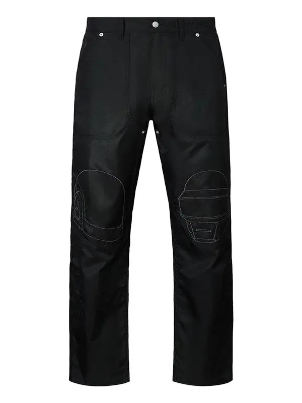 PLEASURES Helmets Nylon Work Pants - Black