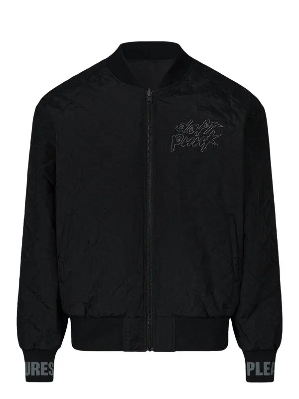PLEASURES Daft Club Reversible Bomber - Black