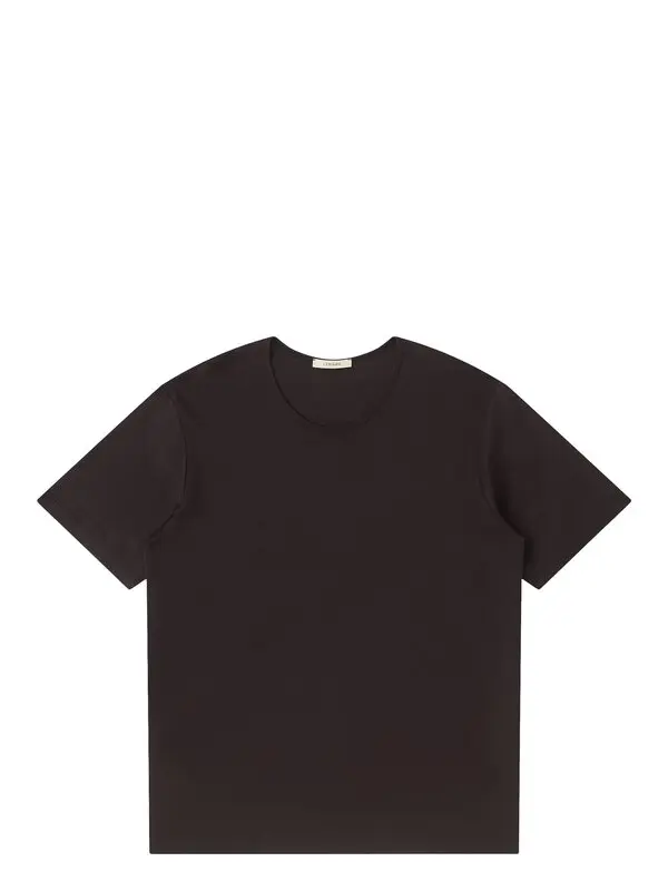 LEMAIRE Rib U Neck T-shirt - Blue