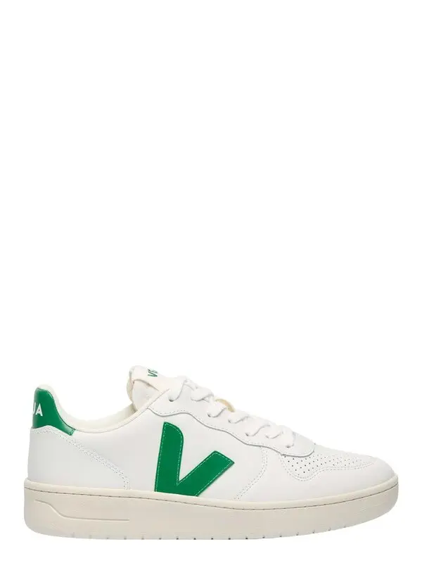 VEJA V-10 Lace Up Sneakers - White