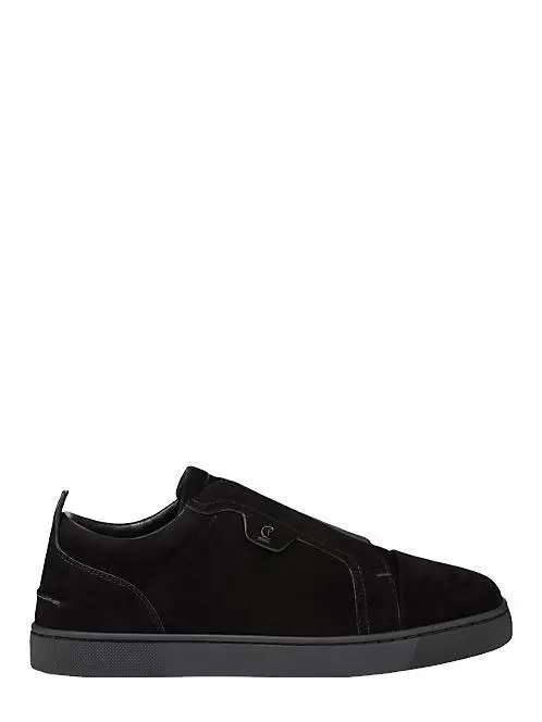CHRISTIAN LOUBOUTIN St Louis Suede Trainers - Black