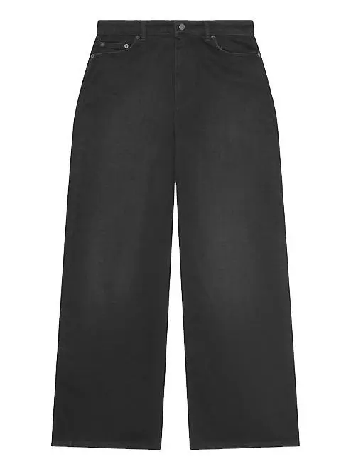 The Kooples Wide-leg Denim Jeans - Black