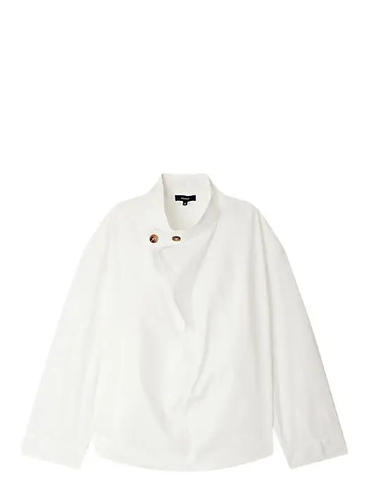 Soeur Felicite Tie-belt Cotton Blouse - Blanc Casse