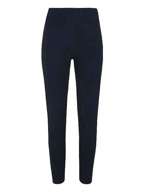 Whistles Super Stretch Skinny-fit Stretch-cotton Trousers - Navy