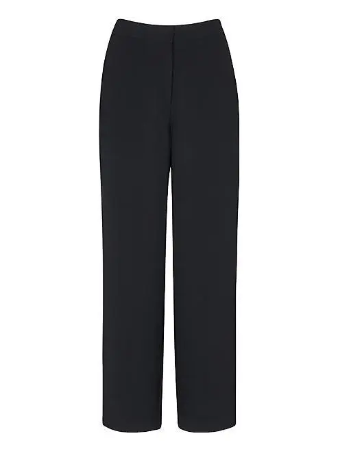 Whistles Ultimate Straight-leg Woven Trousers - Black