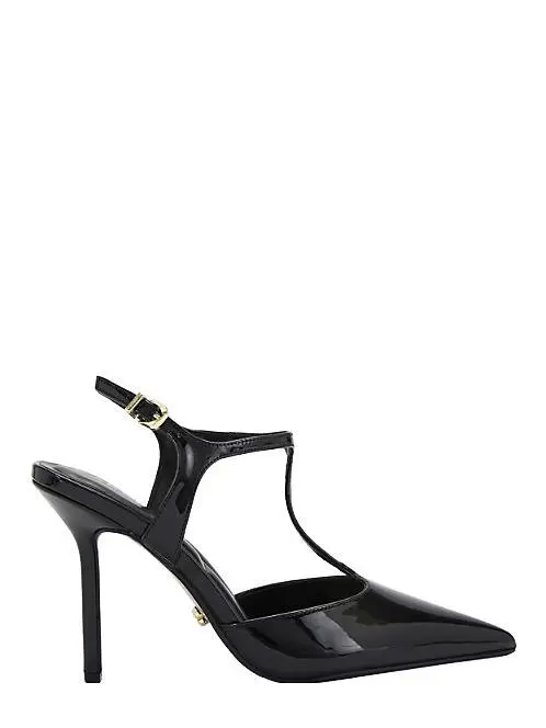 Carvela Parade Heeled Faux-leather Courts - Black