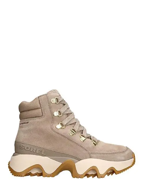 Sorel Kinetic Impact Conquest Suede High-top Trainers - Taupe Comb